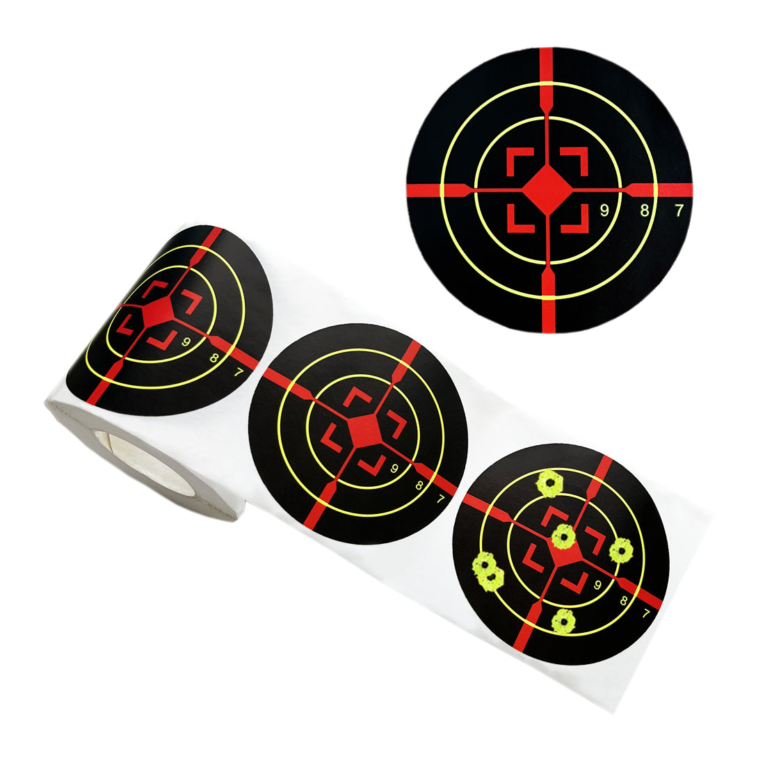 3 Inch Adhesive Splatter Targets for Shooting (250pcs/Roll) – PISTEP ...